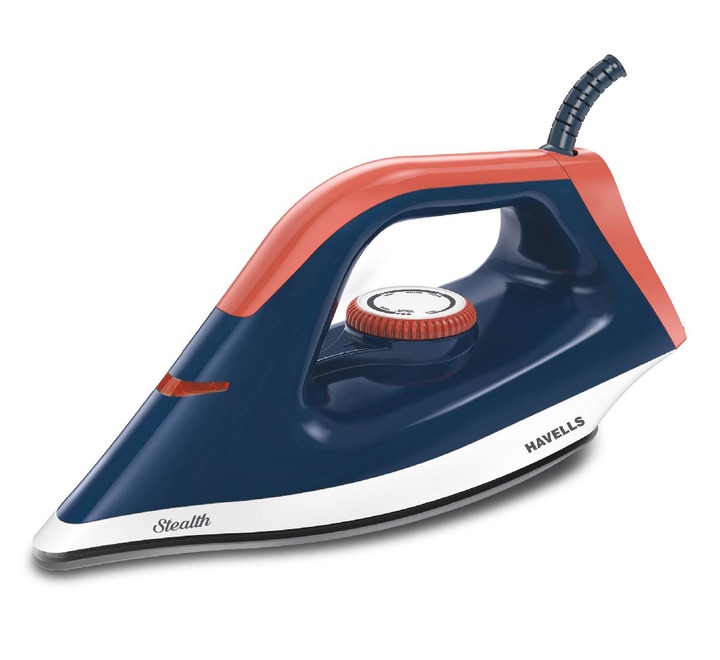 Buy Havells Stealth 1000 watt Dry Iron With American Heritage Non Stick ...